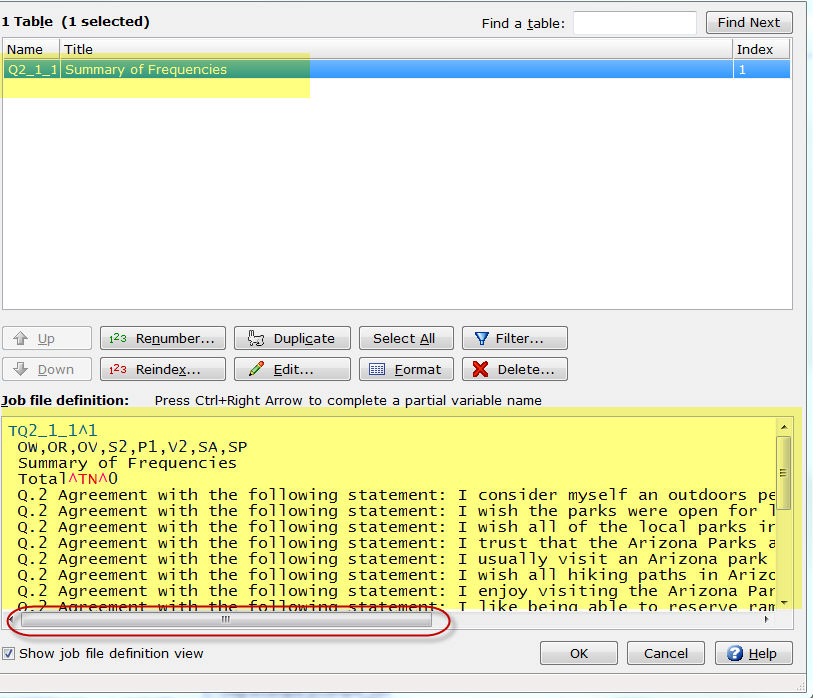 How To Create Summary Of Frequencies Tables Using Express Tables From Variable Data
